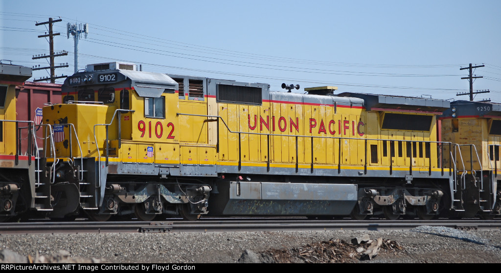 UP 9102 in storage